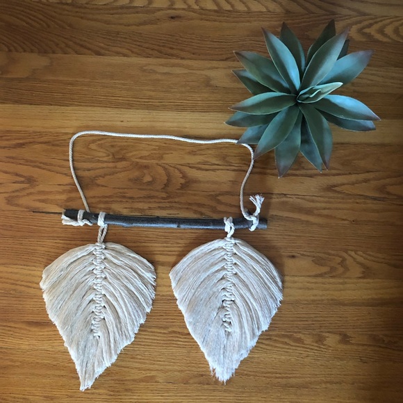 Wall Decor | Macrame Feather Wall Hanging | Poshmark